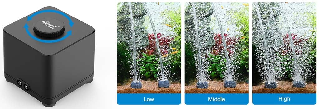 hygger Dual Pro Aquarium Air Pump - hygger